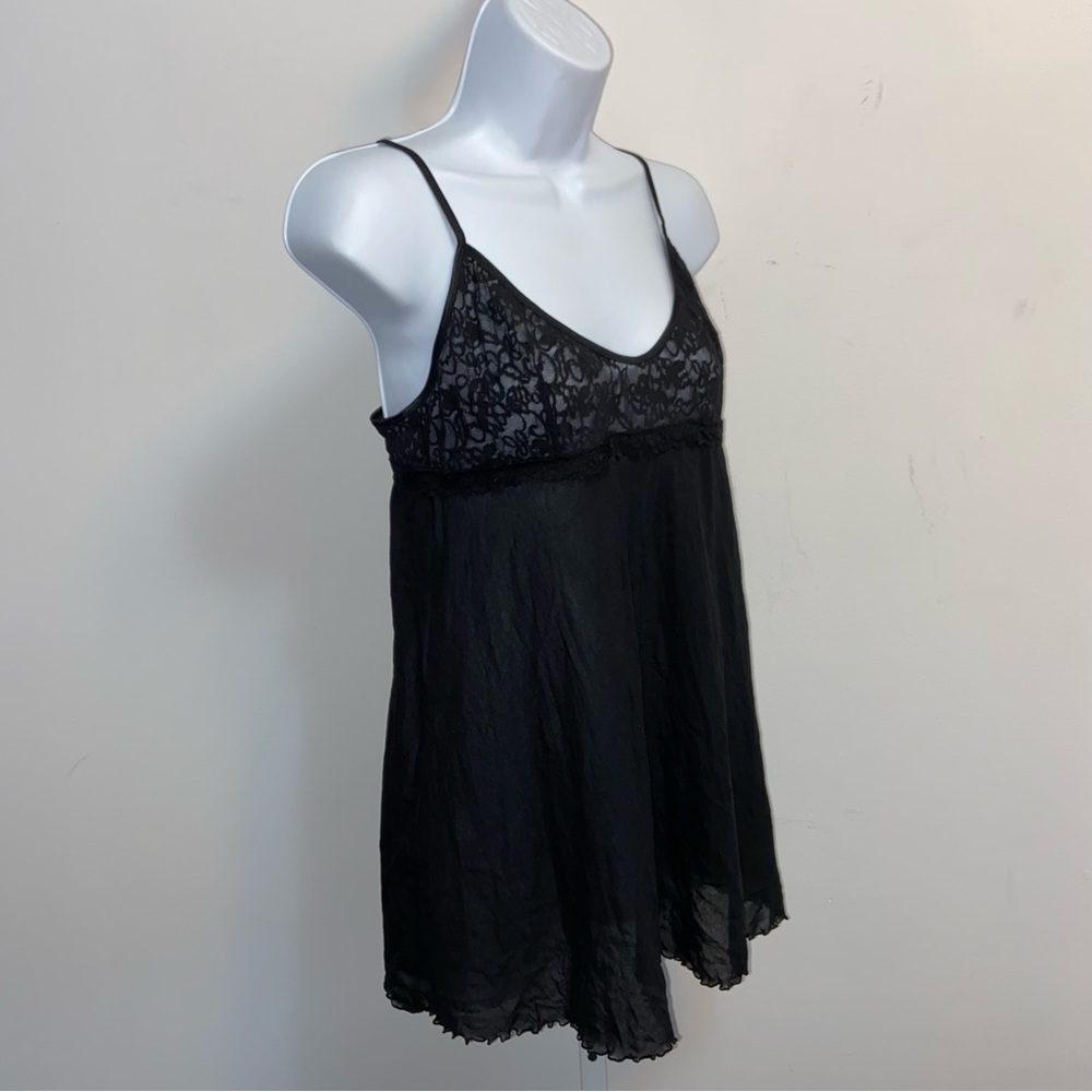 Victoria’s Secret Chemise Slip Xl Sheer Black Stretch… - Gem